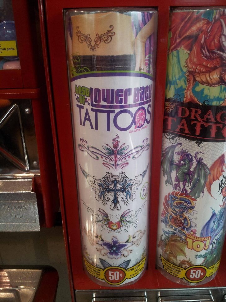 Her first tramp stamp. Aww.