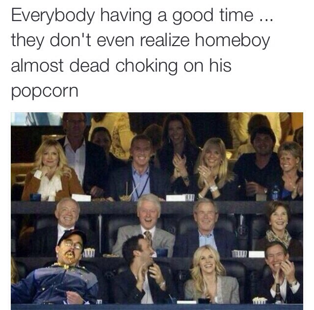 Everybody having a good time....