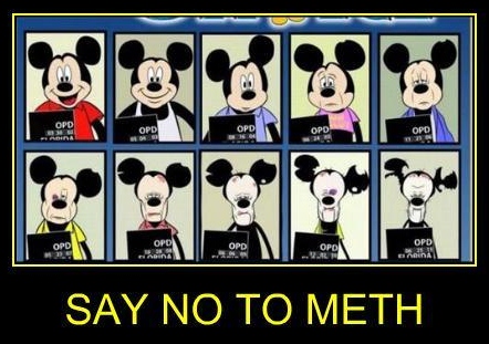 Mickey Mouse approves: Meth - not even once