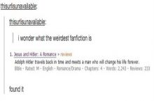 Definitely the weirdest fanfiction ever