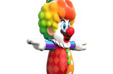 T-posing Clown Mario