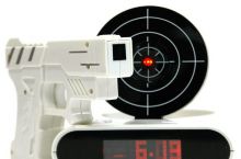 Gun Target Shooting Alarm Clock