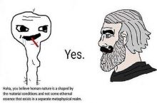 Dialectical materialism.