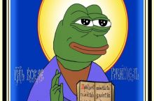 This is Saint Pepe the socially awkward, he died to safe you. 1like ...