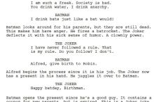 Leaked script from Joker 2